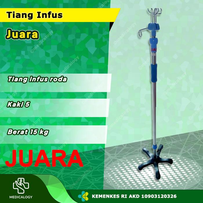 Jual Tiang Infus Roda Kaki 5 Juara - Jakarta Timur - Medicalogy | Tokopedia