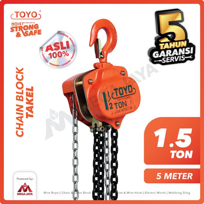 Promo Chain Block / Takel 1.5 Ton x 5 Meter TOYO Cicil 0% 3x - Jakarta ...