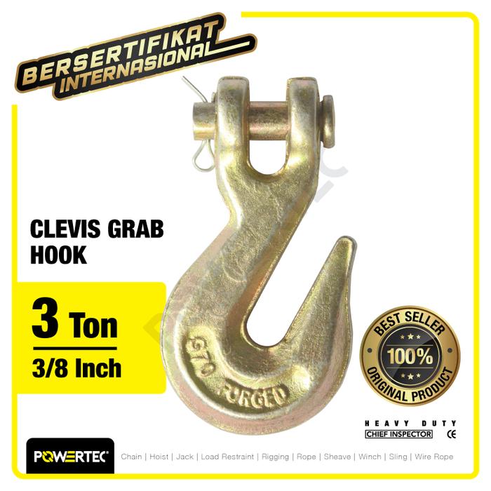 Jual Clevis Grab Hook 3/8" POWERTEC - Jakarta Pusat - powertec id ...