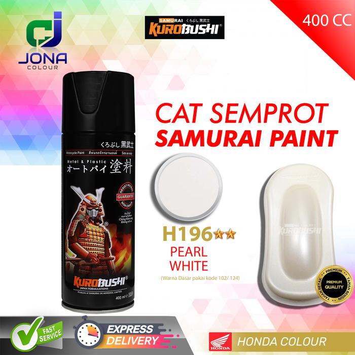 Jual Samurai Paint H196** Honda Pearl White Cat Semprot/Pylox/Motor ...