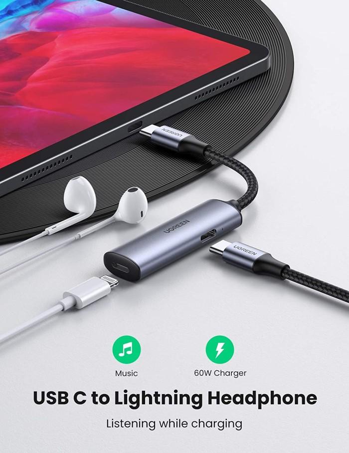 Jual Ugreen MFI USB C to Lightning Cable PD Adapter 10cm - 90414 - Jakarta Pusat - Original ...