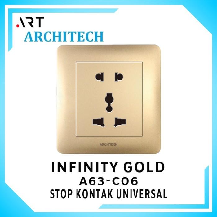 Jual STOP KONTAK UNIVERSAL ARCHITECH INFINITY A63-C06 GOLD SERIES - Jakarta Utara - SUPER FAN ...