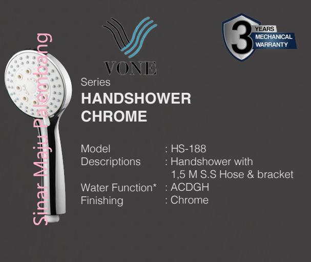 Jual VONE HS-188 Shower Set Handshower Mandi Hand Multi Fungsi Air ...
