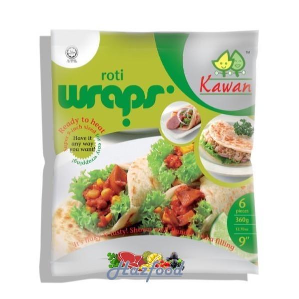 Jual Kawan Food Roti Wrap / Kulit Kebab 6 pcs - 360 Gram - Kota ...