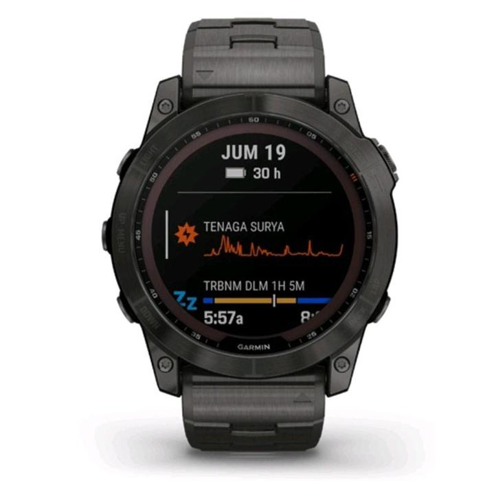 Promo GARMIN WATCH ORIGINAL FENIX 7X SAPH GRAY TIW METAL GPS SEA JAM ...
