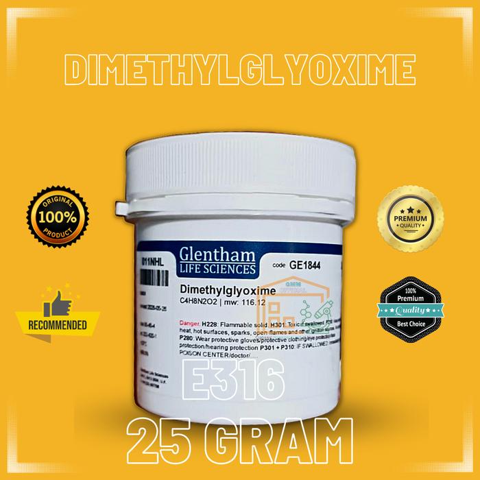 Jual Dimethylglyoxime | C4H8N2O2, 25 gram - Kab. Bogor - Gudang ...