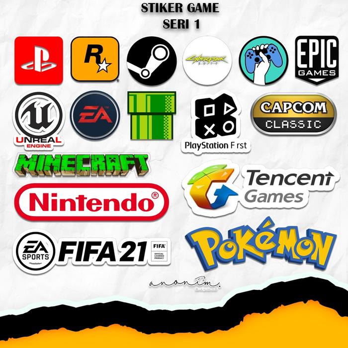 Jual Stiker Pack Logo Game Sticker Aesthetic Esport Untuk Helm Hp ...