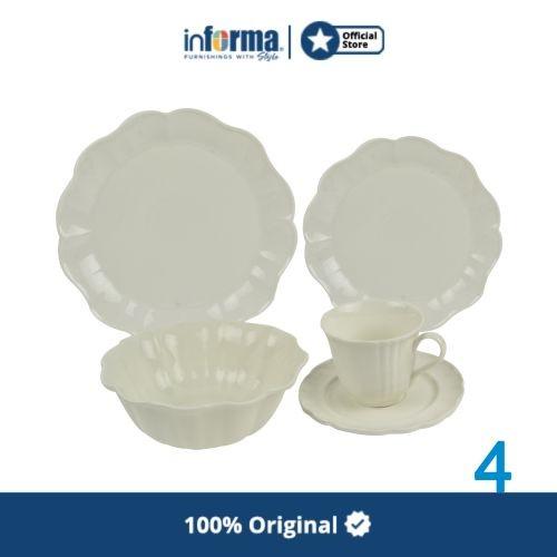 Jual INFORMA - SET PIRING - DINNER SET MONIQUE WHITE (20) - Kota ...
