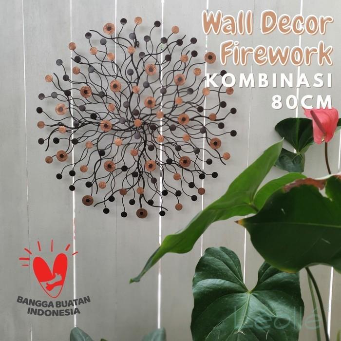 Promo Hiasan dinding besi kombinasi cooper diamtr 80cm (KDJYL80) Cicil ...