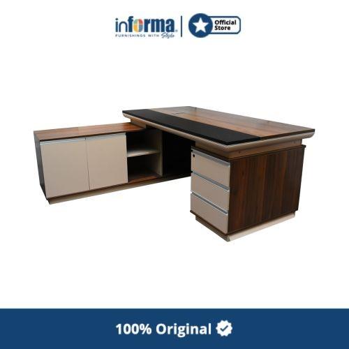 Jual INFORMA MONTHANA MEJA KANTOR MANAGER SISI KIRI 2009 - COKELAT ...