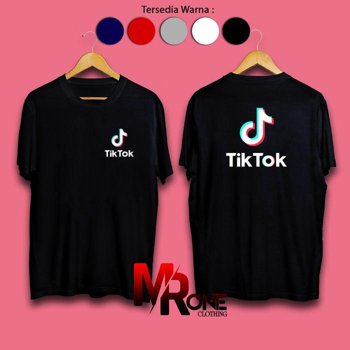 Jual Kaos TIK TOK Baju Dewasa Pria Wanita TIK TOK logo - Jakarta Barat - pierra id | Tokopedia