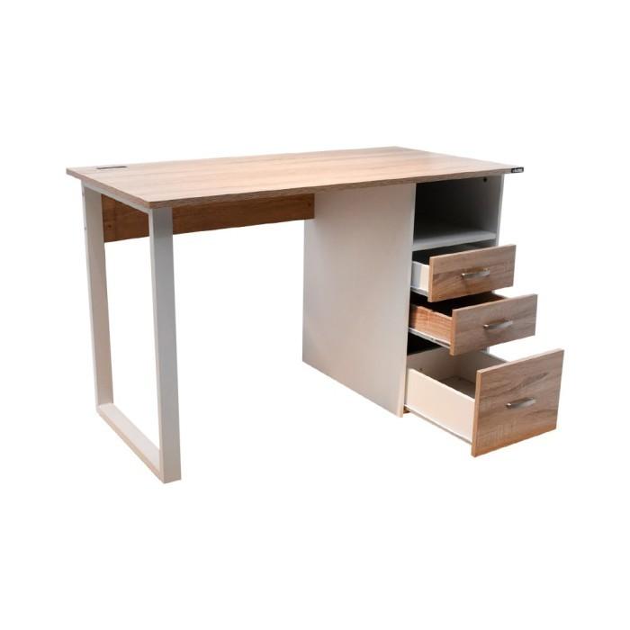 Jual INFORMA - MEJA KOMPUTER - CALLIE 2 OFFICE TABLE 3 DRAWER OAK ...