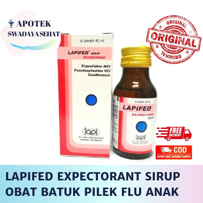 Jual LAPIFED EXPECTORANT SYRUP 60 ML - Obat Batuk Berdahak Pilek Flu ...