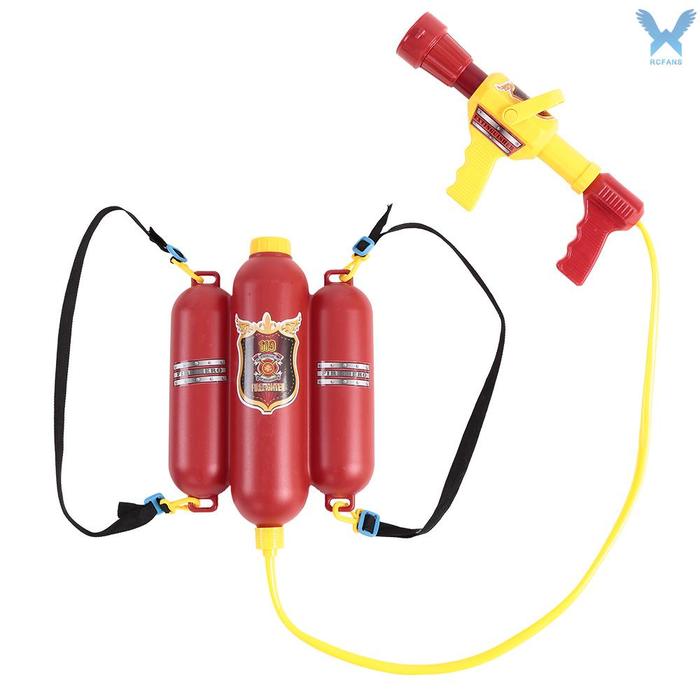 Jual Fireman Toys Backpack Water Spraying Toy Blaster Extinguisher with ...