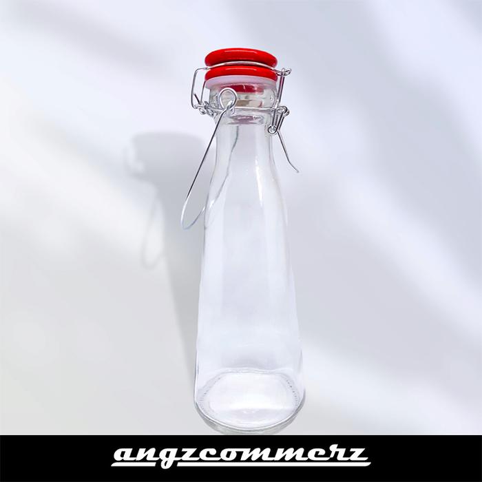 Jual Botol Minum Kaca Kerucut Tutup Swing Lid Snap Cap 500 ml - Kota ...