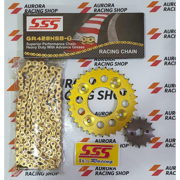 Jual GEAR SET SSS GOLD SUPRA X 125 / BLADE NEW / REVO / FIT NEW ...