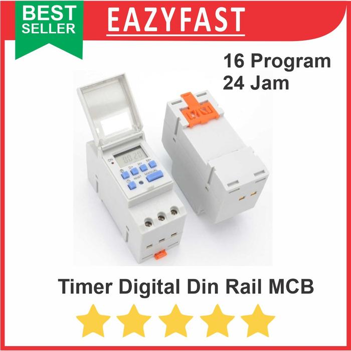 Jual Timer Digital Stop Kontak Putus Listrik PLN MCB Din Rail 16 ...