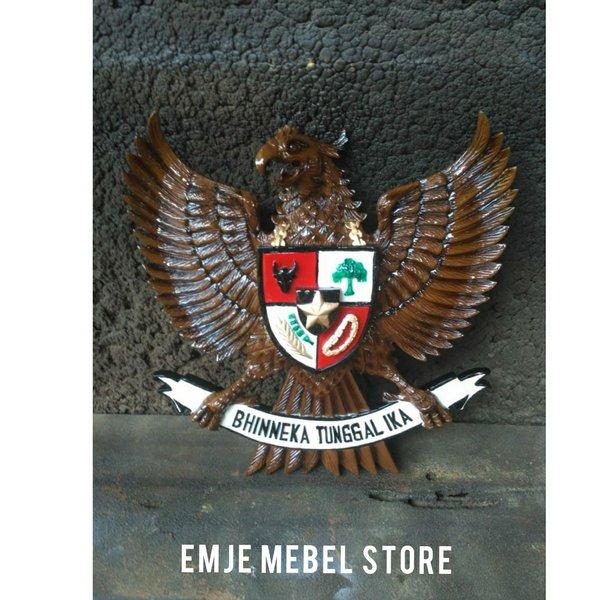 Jual Lambang Garuda Jati Ornamen Ukir Jepara Hiasan Dinding Kayu - Kab ...
