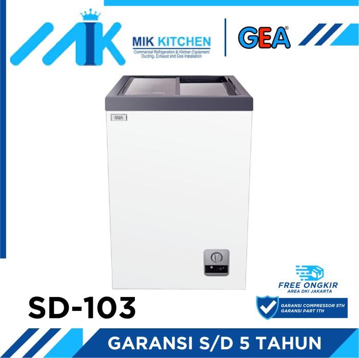 Jual GEA SLEDING FLAT GLASS FREEZER SD103 / SD 103 -103Liter - Jakarta Pusat - charlottequin ...