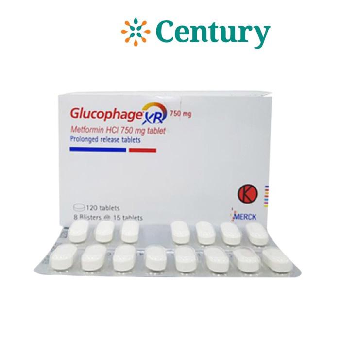 Jual GLUCOPHAGE XR 750 MG 1 STRIP ISI 15 TABLET/METFORMIN/DIABETES ...