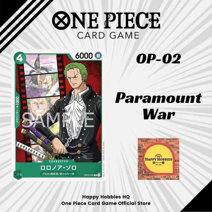 Jual One Piece Card Game OP02-043 Roronoa Zoro C - Kota Surabaya - Happy Hobbies HQ SUB | Tokopedia