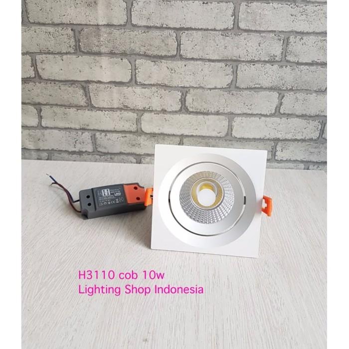 Jual H3110 lampu downlight epistar led cob 10w - cahaya putih - cahaya ...