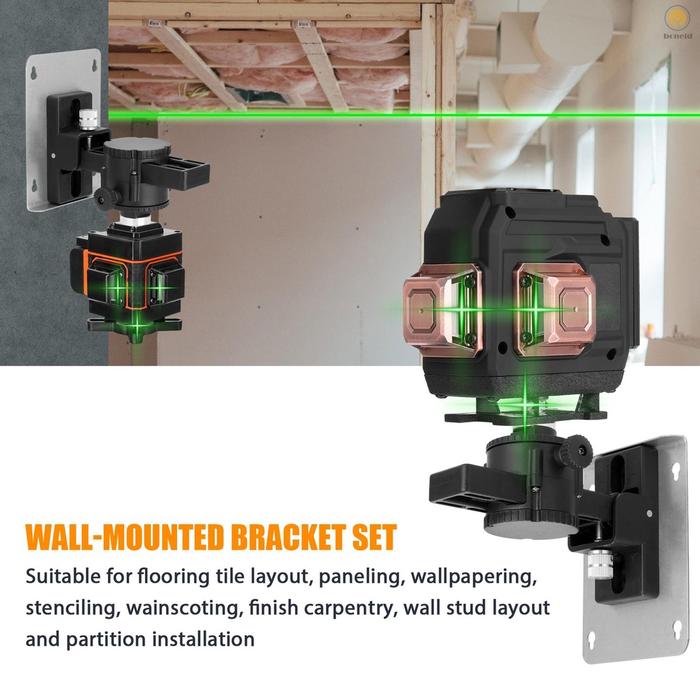 Jual 360 Degree Rotation 15°Tilt Angle Adjustable Laser Level Wall ...