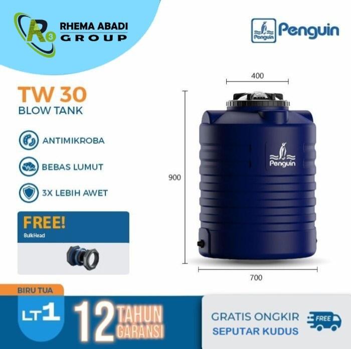 Jual Tangki Air Penguin 300 L, Tandon Air Penguin TW 30 Toren Air - Kab ...