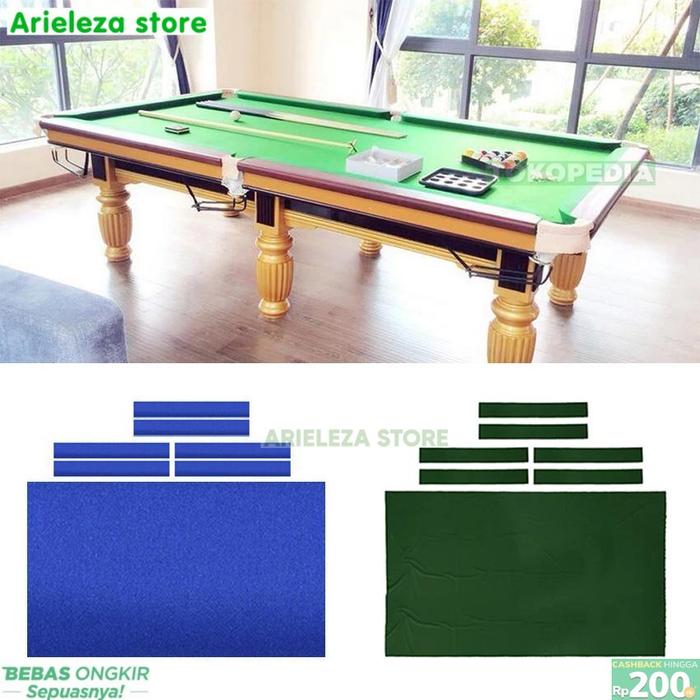 Jual A.S Kain Billiard 7 Ft Warna Hijau Biru Meja Biliar Karpet Meja ...