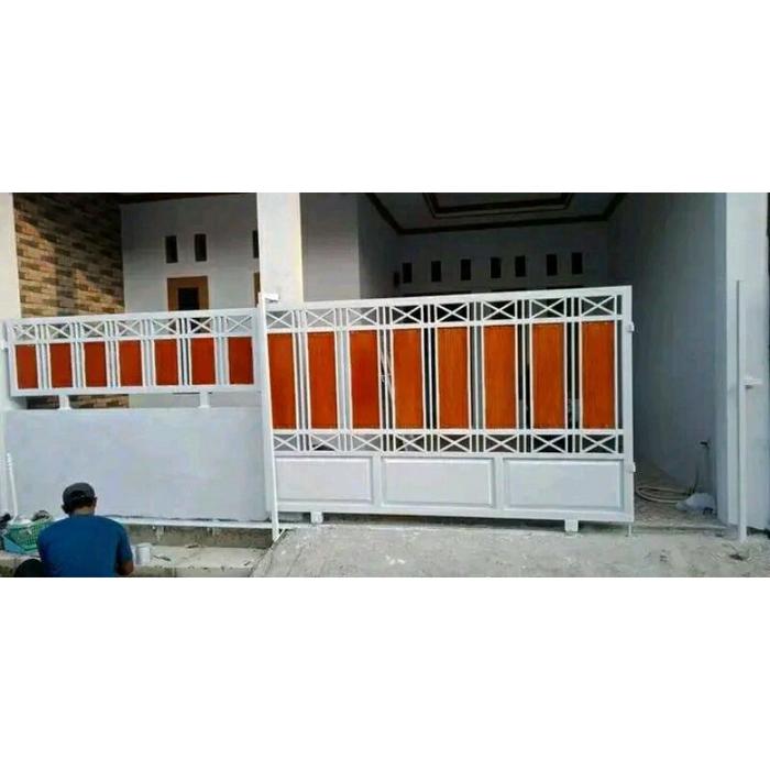 Jual Pintu pager motif GRC bingkai besi galvanis - Kota Depok - kawat ...