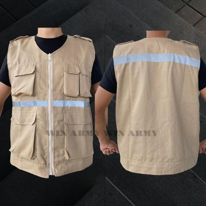 Jual Rompi Proyek - Rompi Safety - Rompi Tambang - Rompi kain - Cream ...