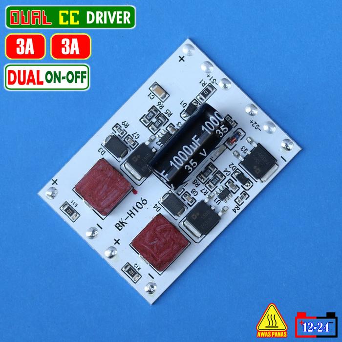 Jual Dual ON 3A LED Driver 2X MCP 3570 XHP50 SST XML Biled Laser 12V ...