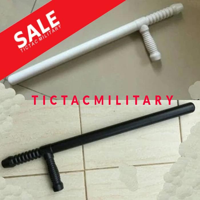 Jual Tebaru Pentungan Steel Besi T Tongkat Satpam Security Hitam - Kota ...