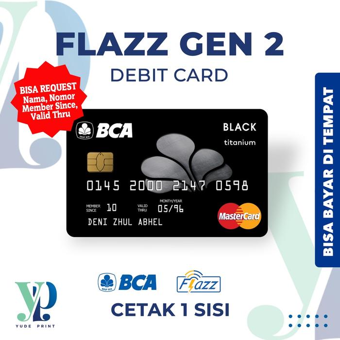 Jual KARTU FLAZZ BCA GENERASI TERBARU CUSTOM GAMBAR DESIGN BLACK CARD ...