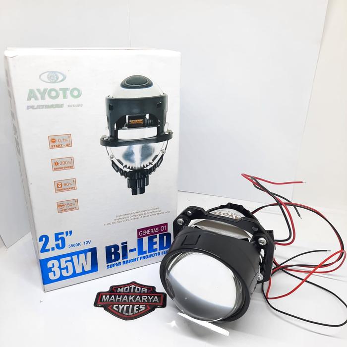 Jual LAMPU PROJECTOR LENS BILED AYOTO 2'5 35WATT HI LOW BEAM - Jakarta ...