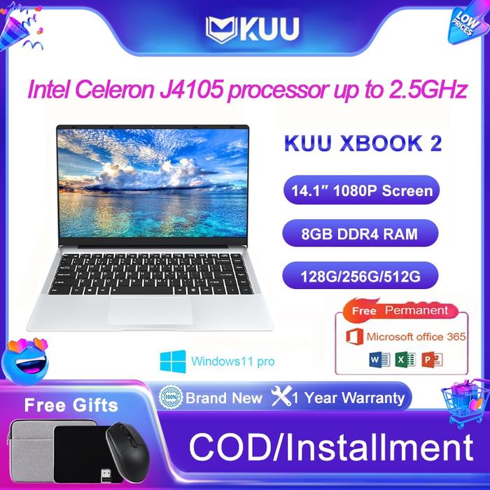 Jual LAPTOP KUU XBOOK-2 8GB RAM 512GB SSD Intel J4105 Windows 11 PRO ...
