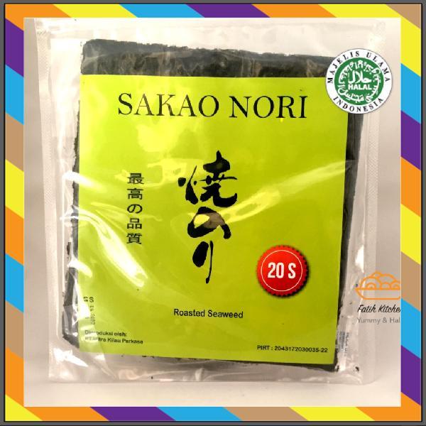 Jual CBMart Sakao Nori Sushi Nori 20 Lembar Halal Mui - Seaweed Rumput Laut - Jakarta Barat ...