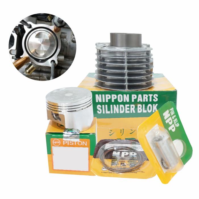 Jual NPP Silinder Blok Mesin Beat Pop ESP Boring Cylinder Piston Kit ...