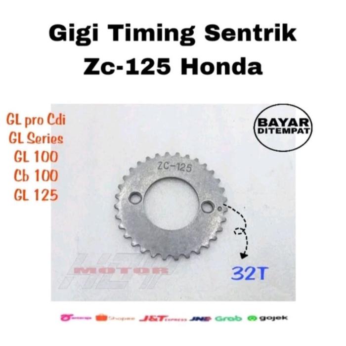 Jual Gigi Timing Sentrik Gear Timing Zc-125 Honda GL pro CDi GL series ...