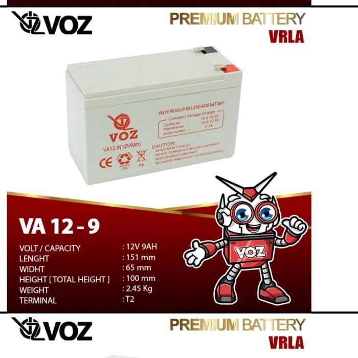 Jual Aki Battery Baterai VOZ 12v 9Ah AKI UPS 12v 9 Ah 9a 12v 12volt 12 ...