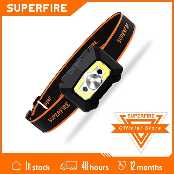 Jual SWA SupFire X30 Mini LED+COB Headlamp With Motion Sensor USB ...