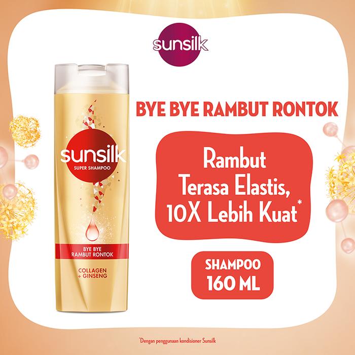 Jual Sunsilk Super Shampoo Byebye Rambut Rontok + Gingseng - 160ml ...