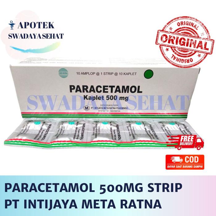 Jual PARACETAMOL 500Mg Strip Parasetamol 10 Tab intijaya metaratna ...