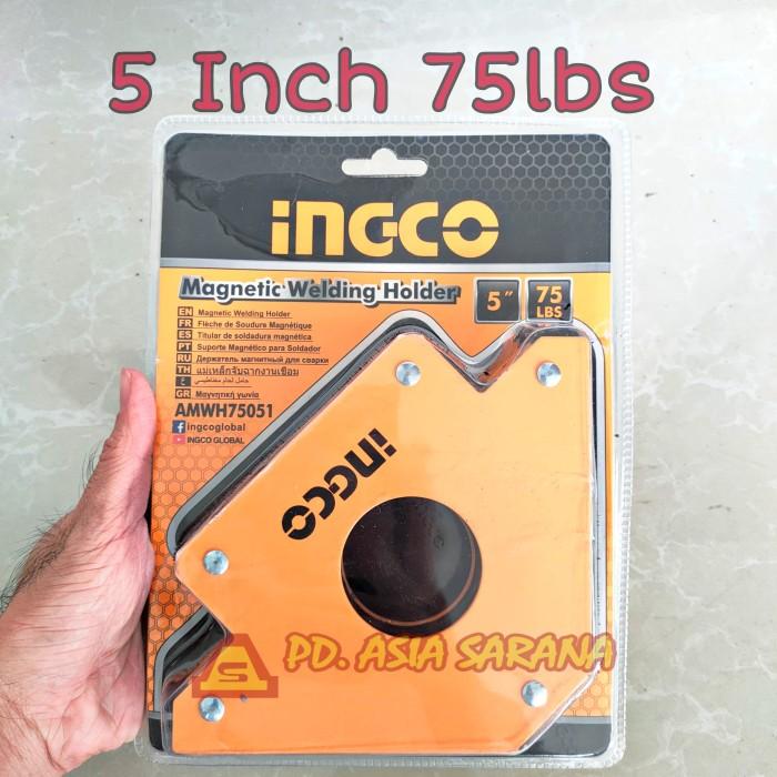 Jual Siku Magnet 5" Inch INGCO AMWH75051 Magnetic Welding Holder Las ...