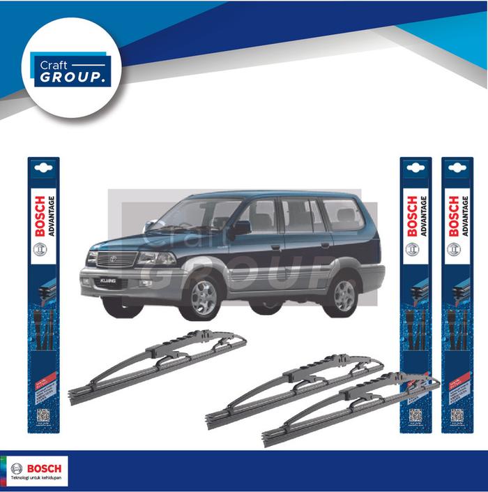 Jual Wiper Mobil Toyota Kijang Kapsul Depan Belakang Bosch Advantage