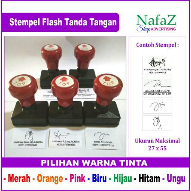 Jual Stempel Warna Flash Tanda tangan paraf - Kota Bogor - Eriin store ...