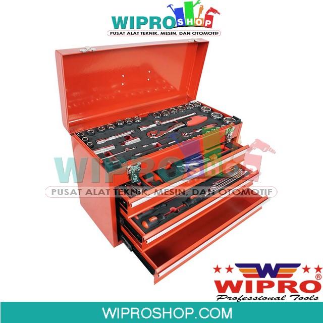 Promo WIPRO Tool Kit Set 105Pcs TS-105 (6Pt) 1/4"&1/2"DR - (4-32mm ...