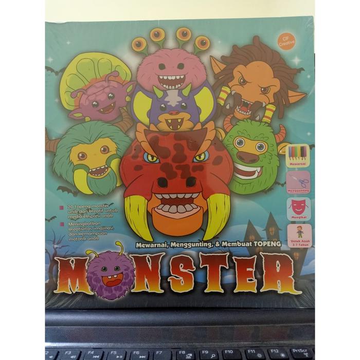 Jual BUKU ANAK MEWARNAI,MENGGUNTING DAN MEMBUAT TOPENG MONSTER - Kota ...