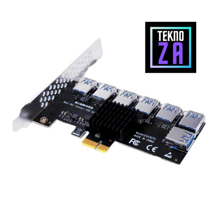 Jual MINING PCIE Riser Splitter 1 to 7 Slot EUX1070 - Kota Bandung ...