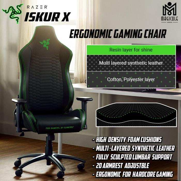 Jual Razer Iskur X Ergonomic Gaming Chair / Kursi Gaming - Kota Bandung ...